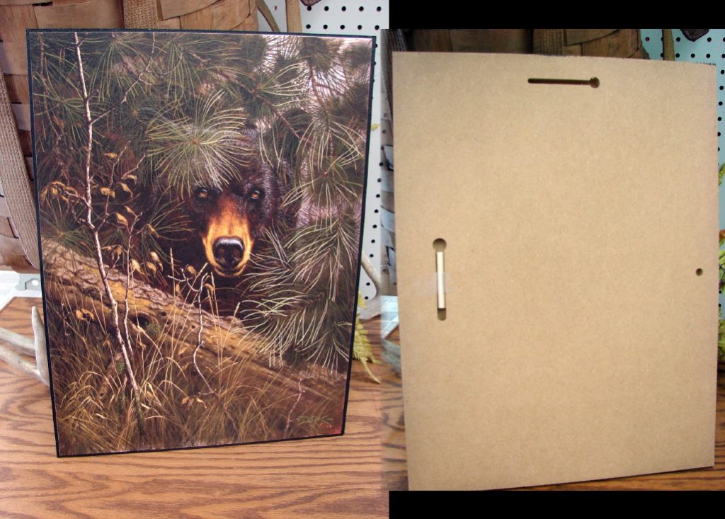 The Watcher Black Bear Pines Derk Hansen Artwork Picture - Moose-R-Us ...