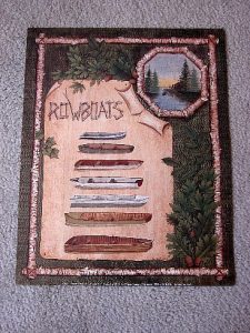 Clickner Cabin Themed Row Boats Drawing Print - Moose-R-Us.Com Antiques ...