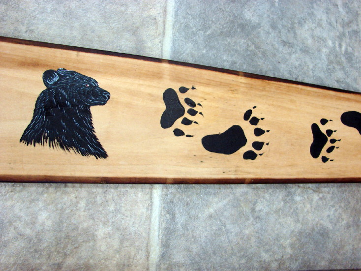 Wooden Pelt Stretchers Sizes Hand Painted Antique Mink Pelt Wood