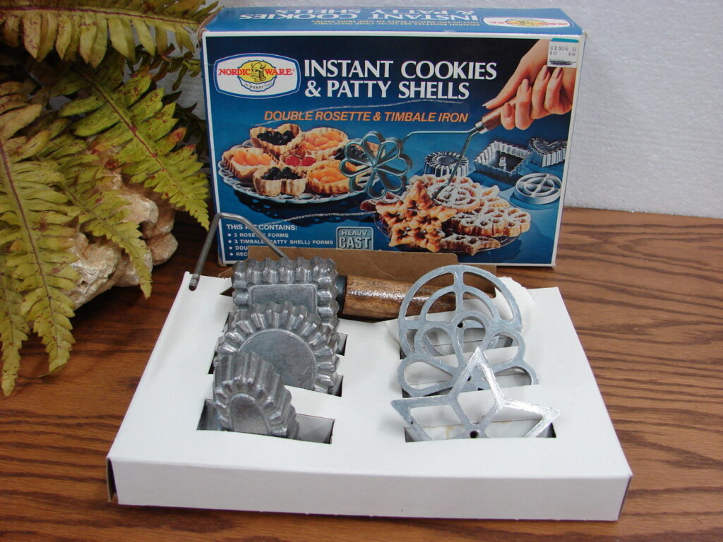 Deluxe 6 Molds Scandinavian Nordic Ware Double Rosette and Timbale Iron ...