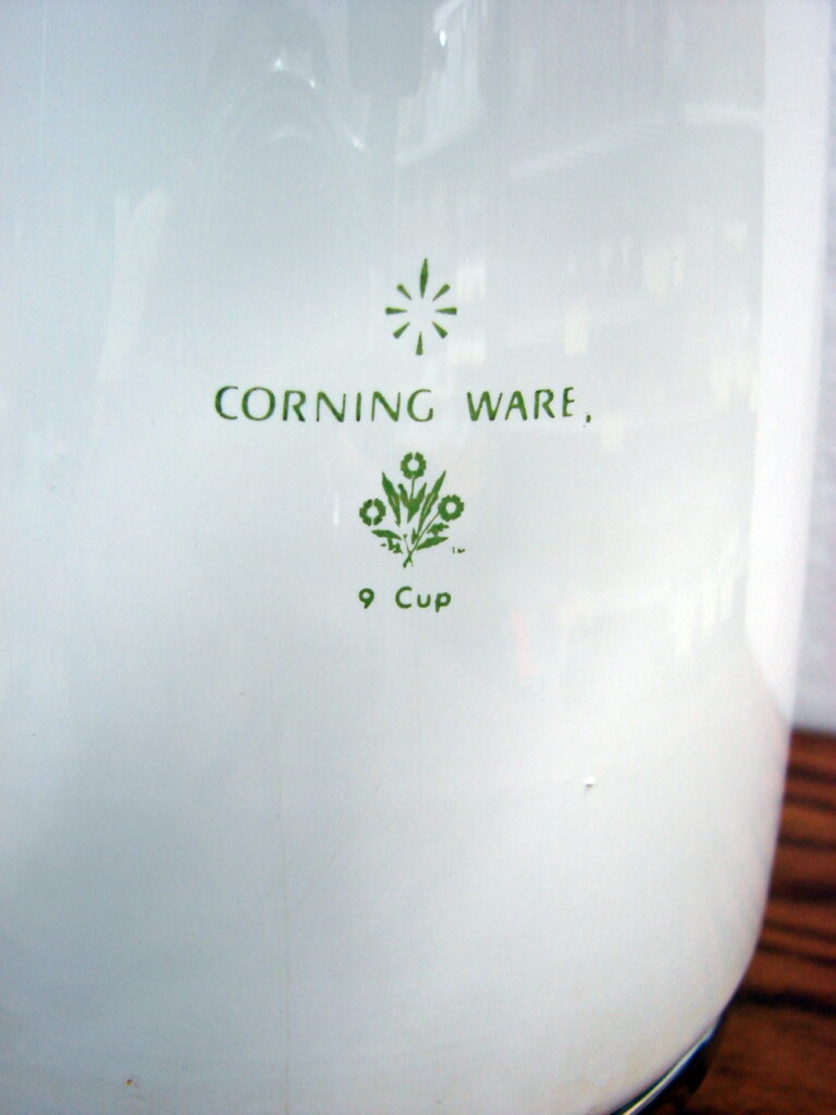 Vintage Corning Ware Green Medallion Coffee Percolator 9 Cup ...
