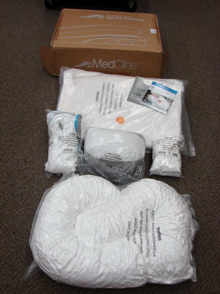 Brand New MedCline Shoulder Relief System Acid Reflux Wedge Body Pillow ...