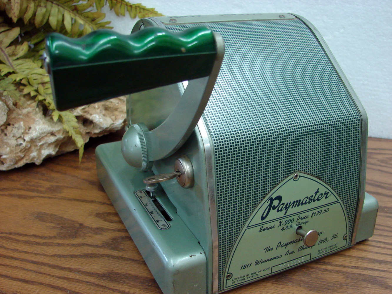 Vintage MCM Paymaster X-900 Check Writer w/ Key Collectable Pastel ...