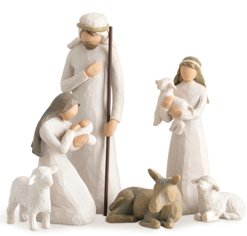 Brand New Susan Lordi Willow Tree Nativity 6 Pc Holy Family Little ...