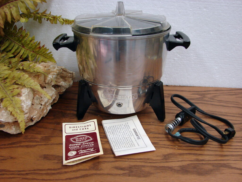 Vintage Jolly Time Mirro Atomic Electric Popcorn Popper M-0117 New ...