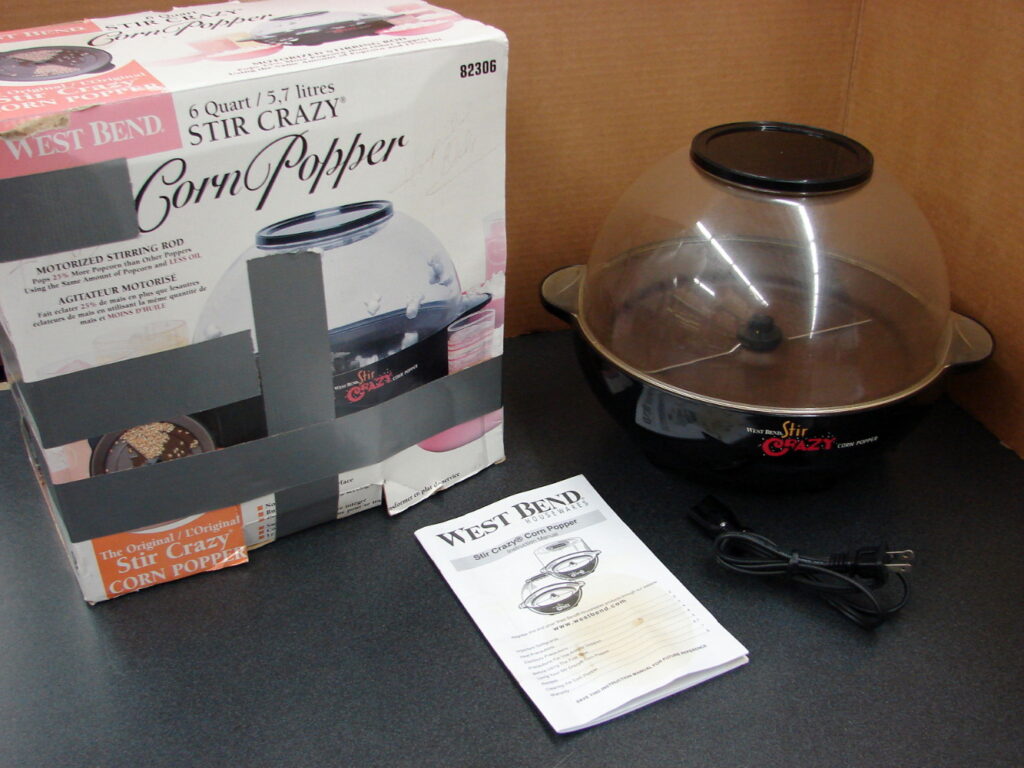 West Bend Stir Crazy Popcorn Popper #82306 w/ Box - Moose-R-Us.Com ...