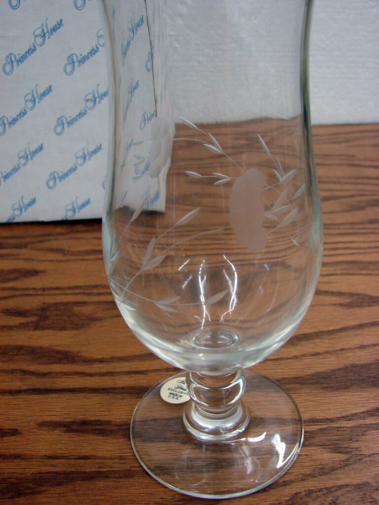 Brand New in Box Retired Princess House Etched Crystal Glass Heritage ...
