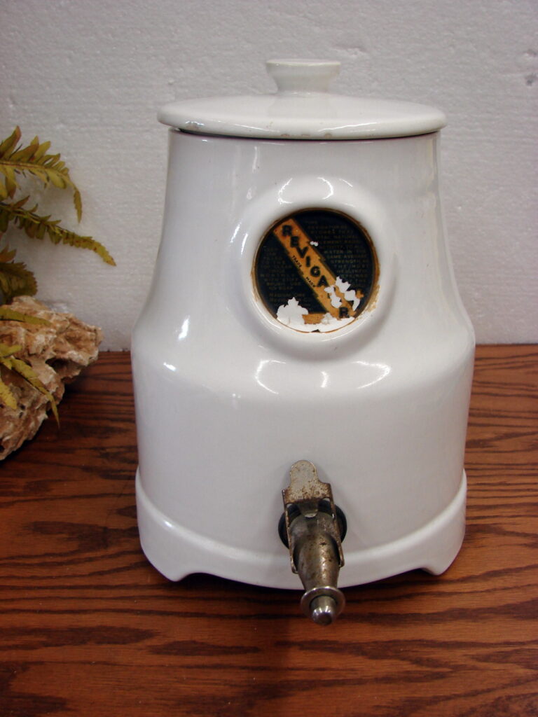 Antique Stoneware Radium Ore Revigator Medicine Water Jug Original Lid ...